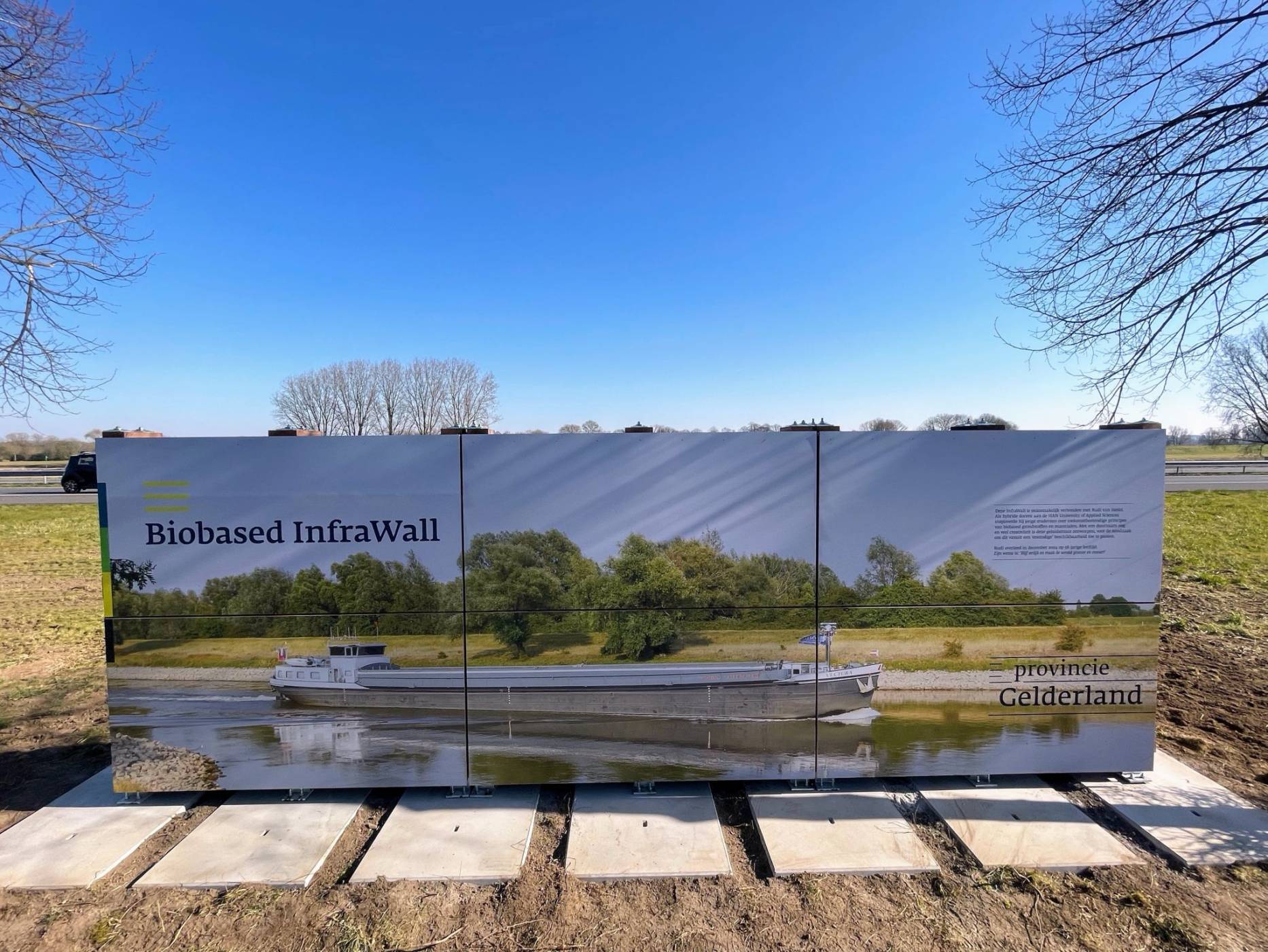 InfraWall, geluidswal ontworpen door HAN-studenten, geopend langs A348